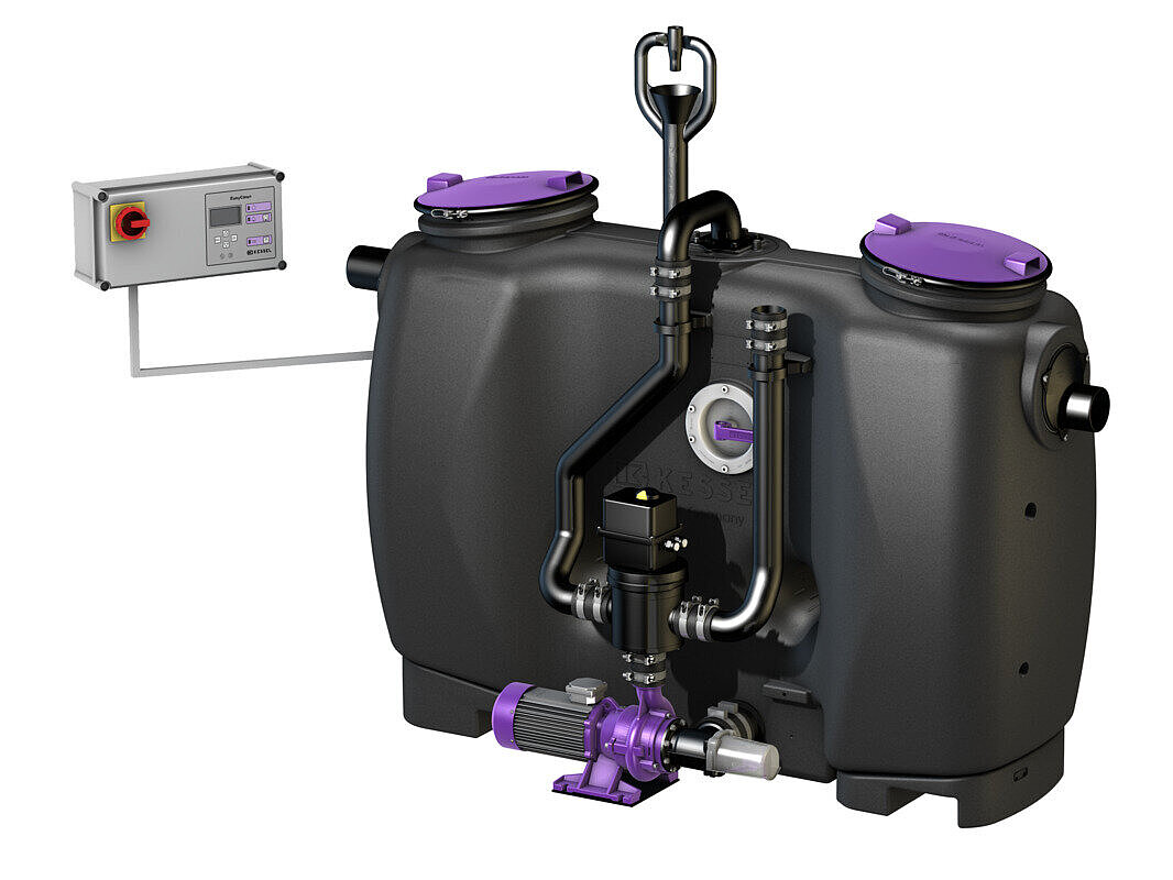 Separator tłuszczu EasyClean free Auto Mix & Pump - KESSEL - Lider ...